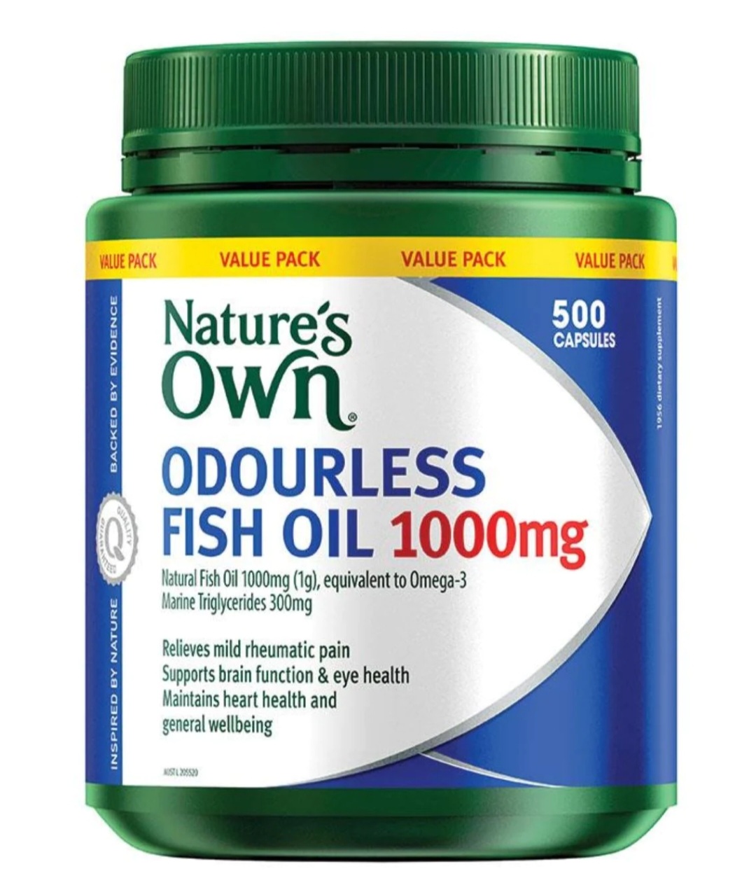 nature’s own Australian fish oil 1000 mg (500 capsules) - Medstore