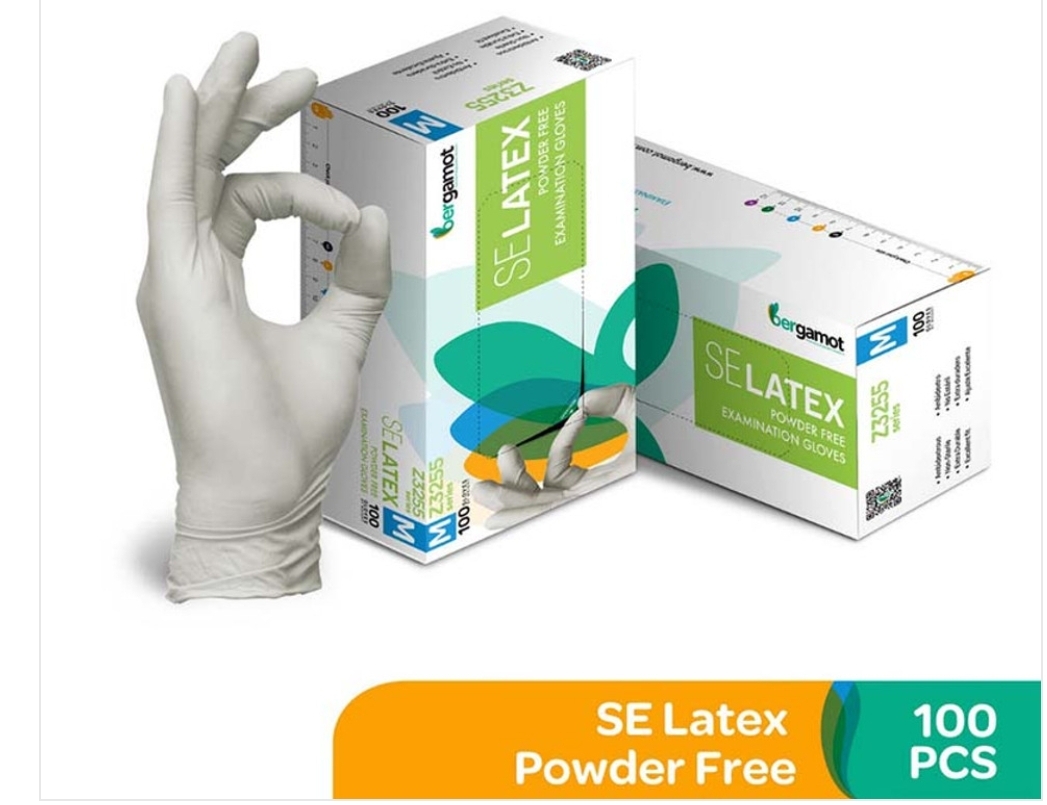 Latex powderd gloves 100 pc medium sized (Malaysia)) - Medstore