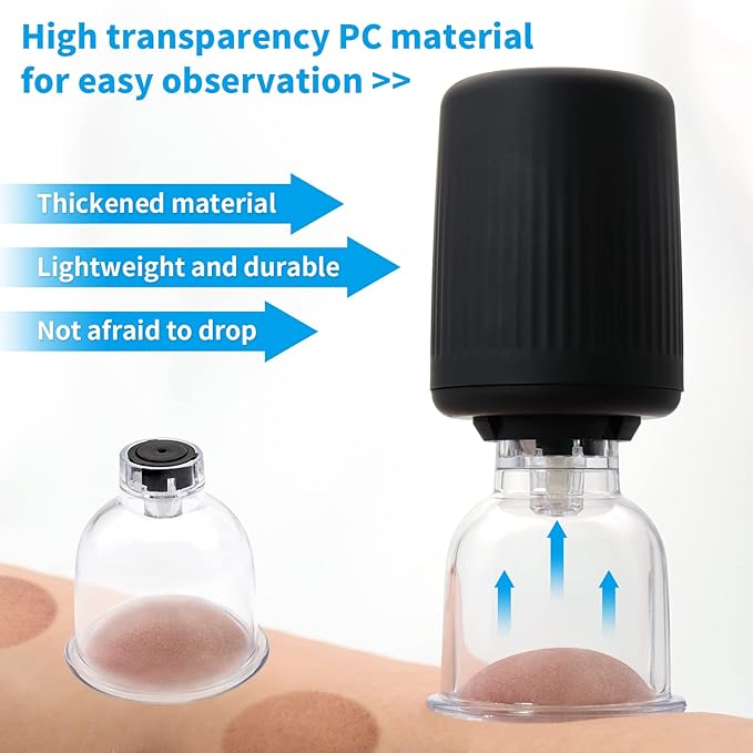 Cupping Therapy Set, Electric Cupping Massager Vacuum Suction One ...